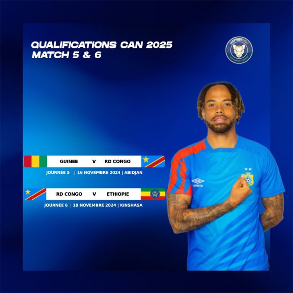 Éliminatoires CAN 2025 : Les Léopards de la RD Congo prêts pour la Guinée et l'Éthiopie ...