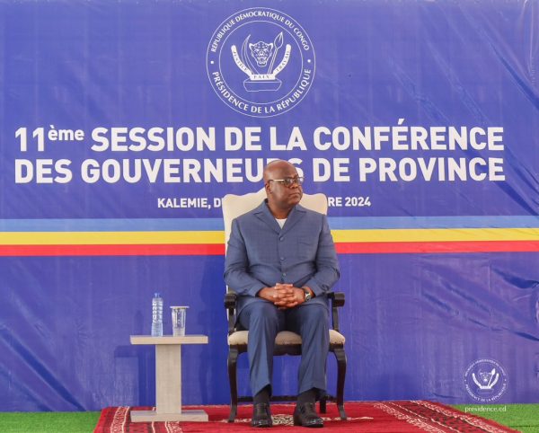 Félix Tshisekedi lance la 11ème Conférence des Gouverneurs à Kalemie pour renforcer la ...