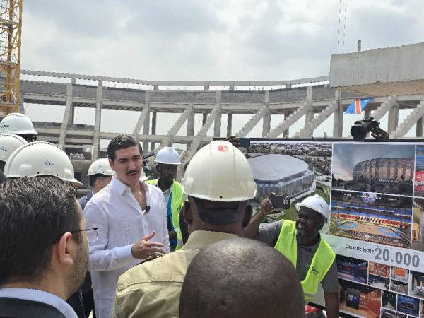 Reprise des travaux de construction de l'Arena de Kinshasa une infrastructure de 20000 places ...